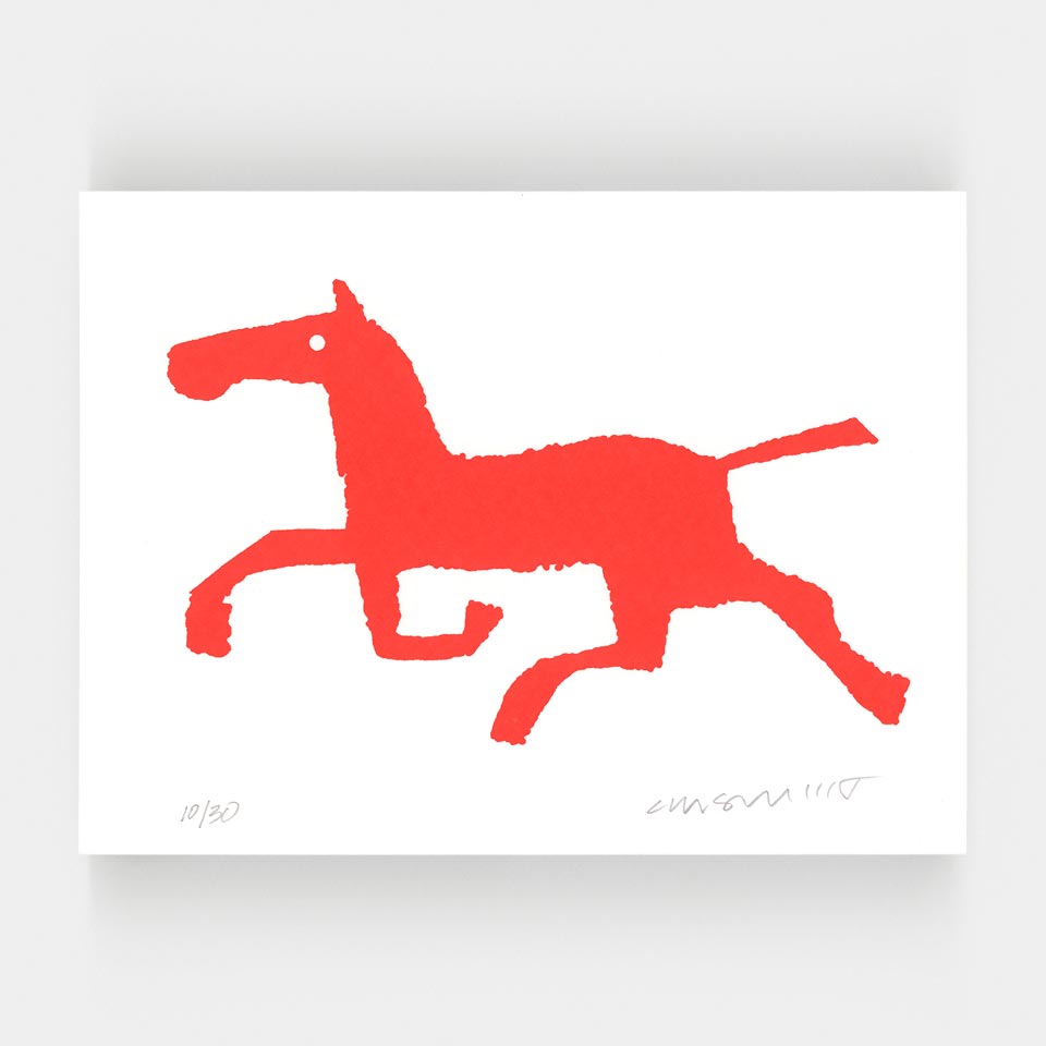 Cyrus Highsmith: Red Horse (Alphabet Zoo) – Katherine Small Gallery