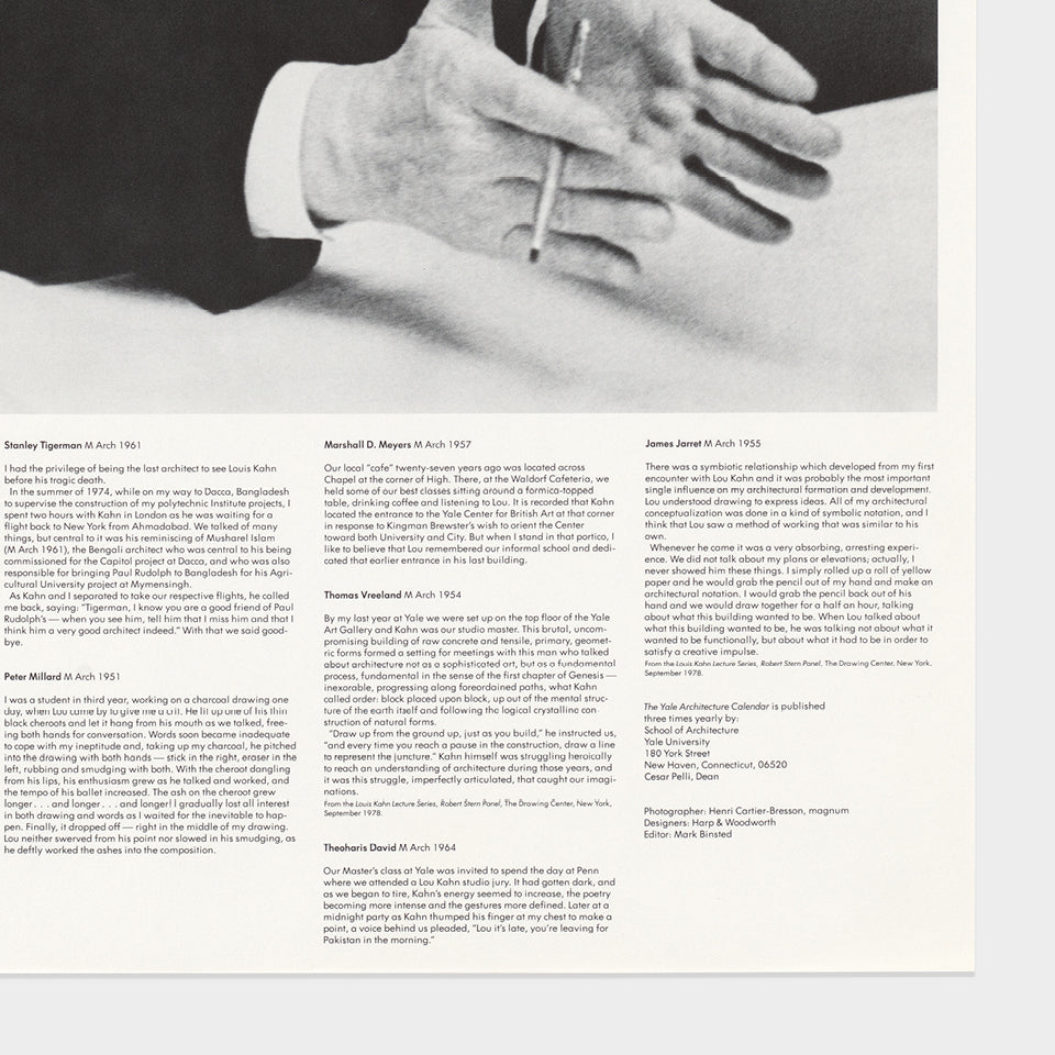 Kahn at Yale – Katherine Small Gallery