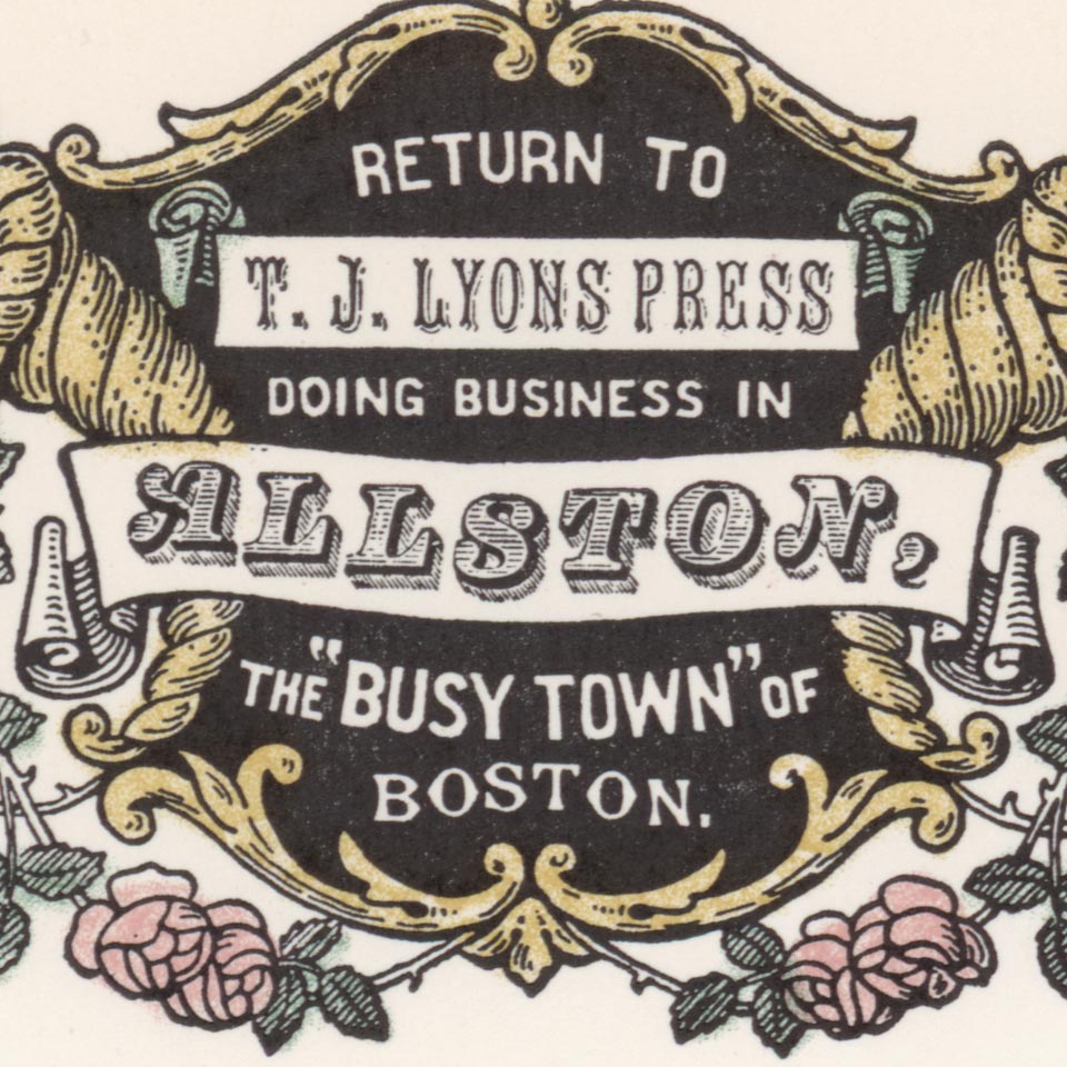 [T.J. Lyons Press envelope] – Katherine Small Gallery