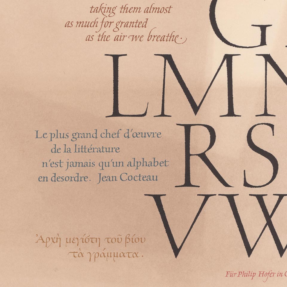 [An alphabet by Hermann Zapf for Philip Hofer] – Katherine Small Gallery