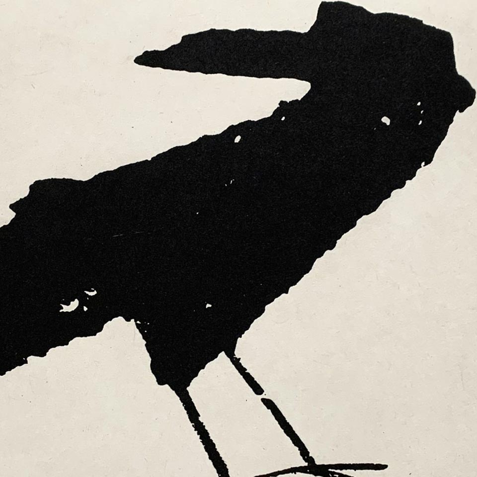 Cyrus Highsmith: Turning Crow Etching – Katherine Small Gallery